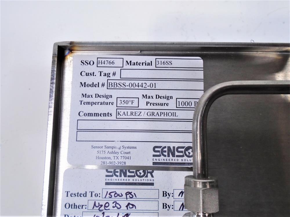 Sensor Sampling Systems Basic Bottle Sampling System BBSS-00442-01, Stainless